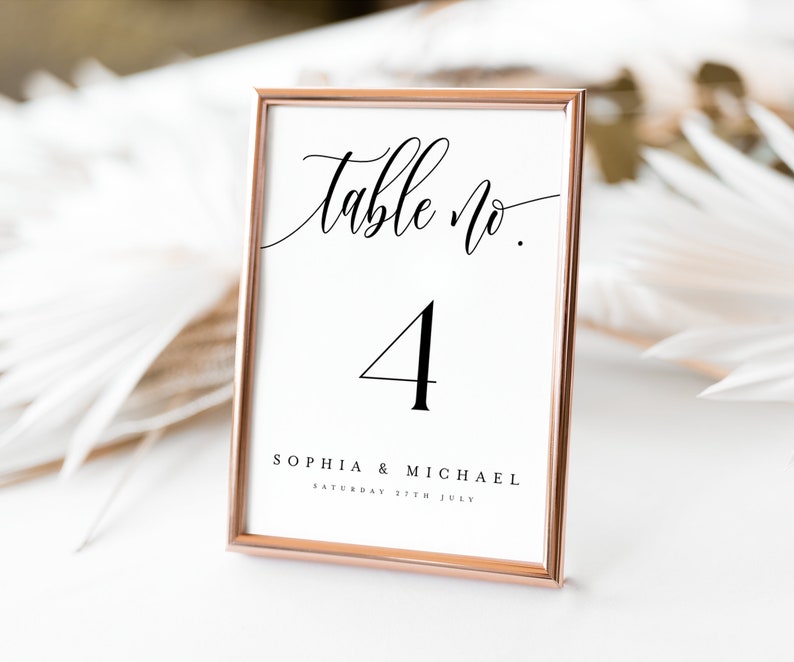 Table Numbers Navy Elegant Table Numbers 1-40 Modern Table - Etsy