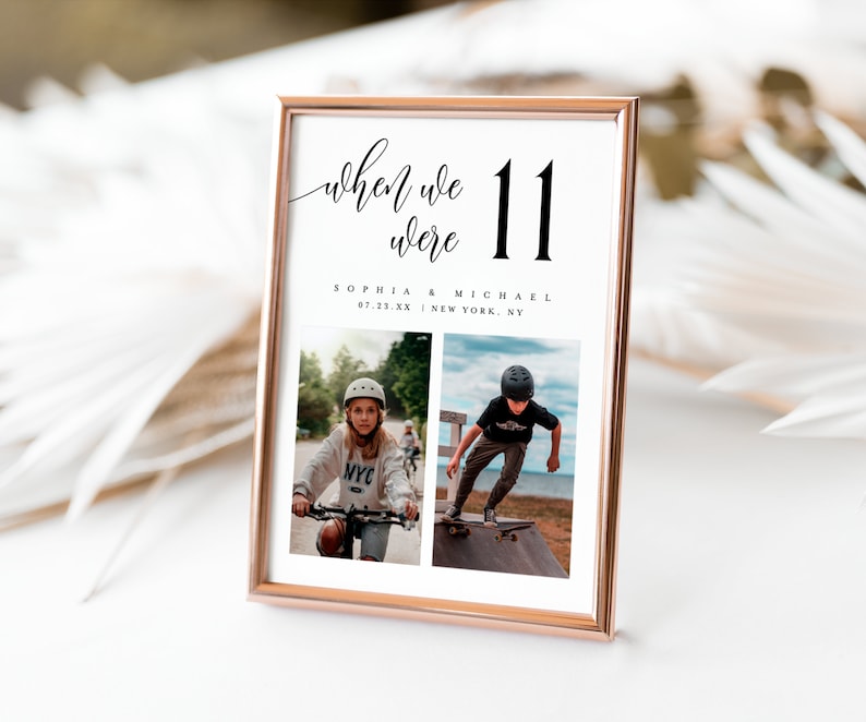Photo Table Numbers Wedding Minimalist Table Numbers - Etsy
