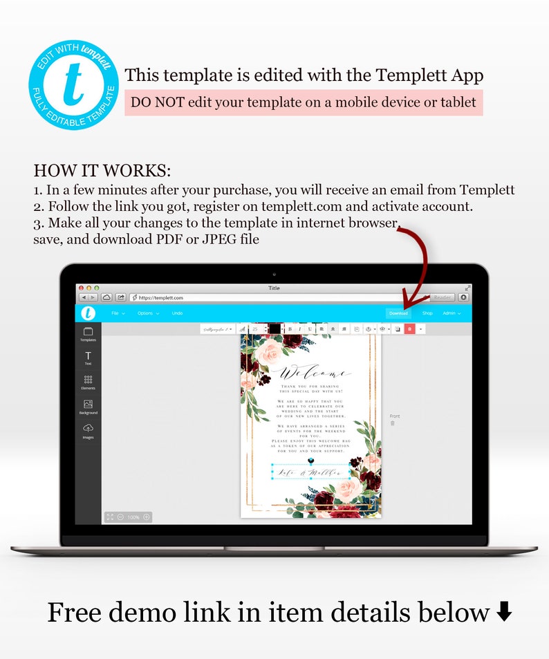 Hotel Welcome Letters Template 100% Editable Order of the | Etsy