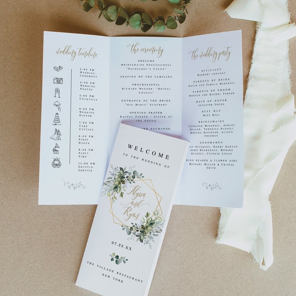 Tri Fold Wedding Invitations - Etsy