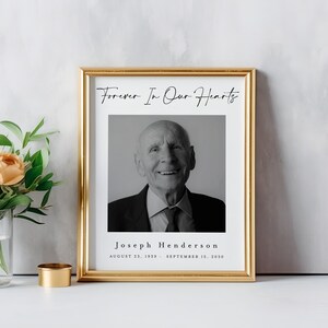 Funeral Welcome Sign Template, With Photo, Picture, Instant Download ...
