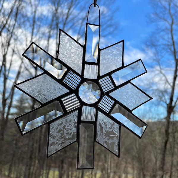 Beveled Snowflake - Etsy