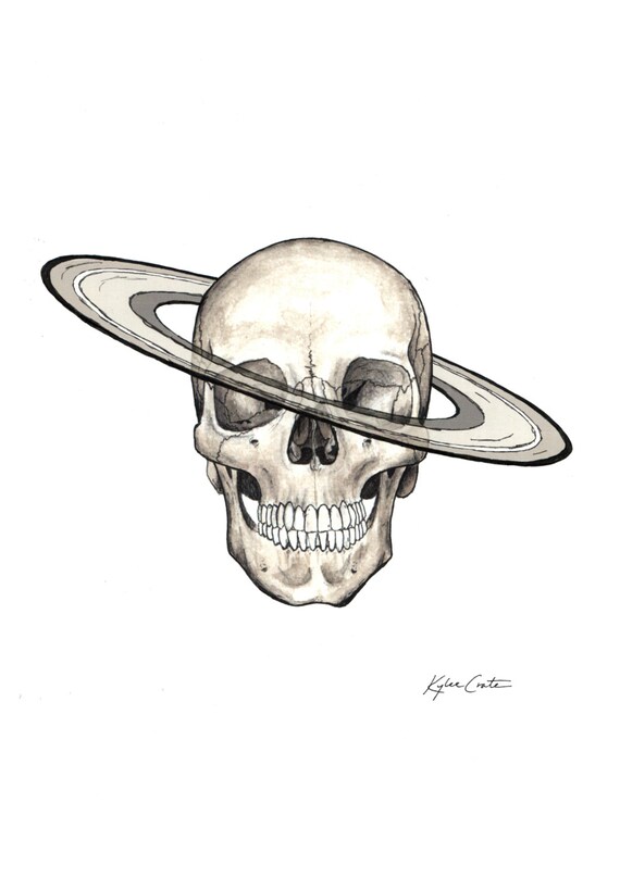 Saturn Skull | Etsy