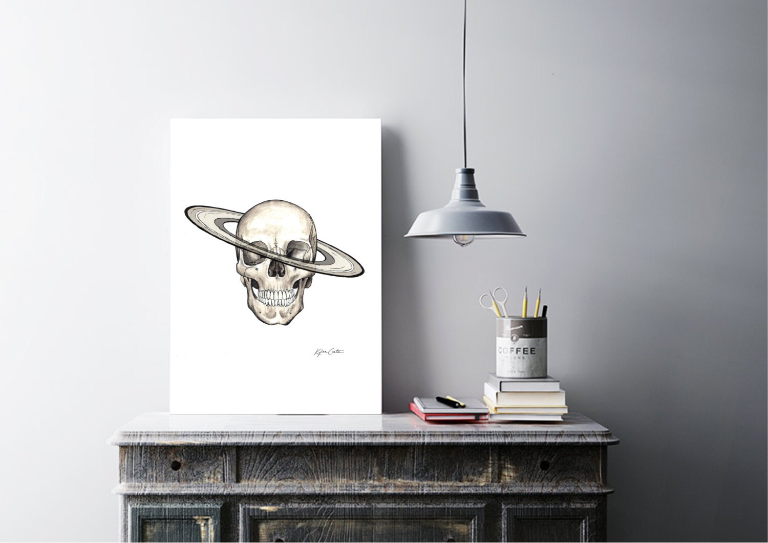 Saturn Skull - Etsy