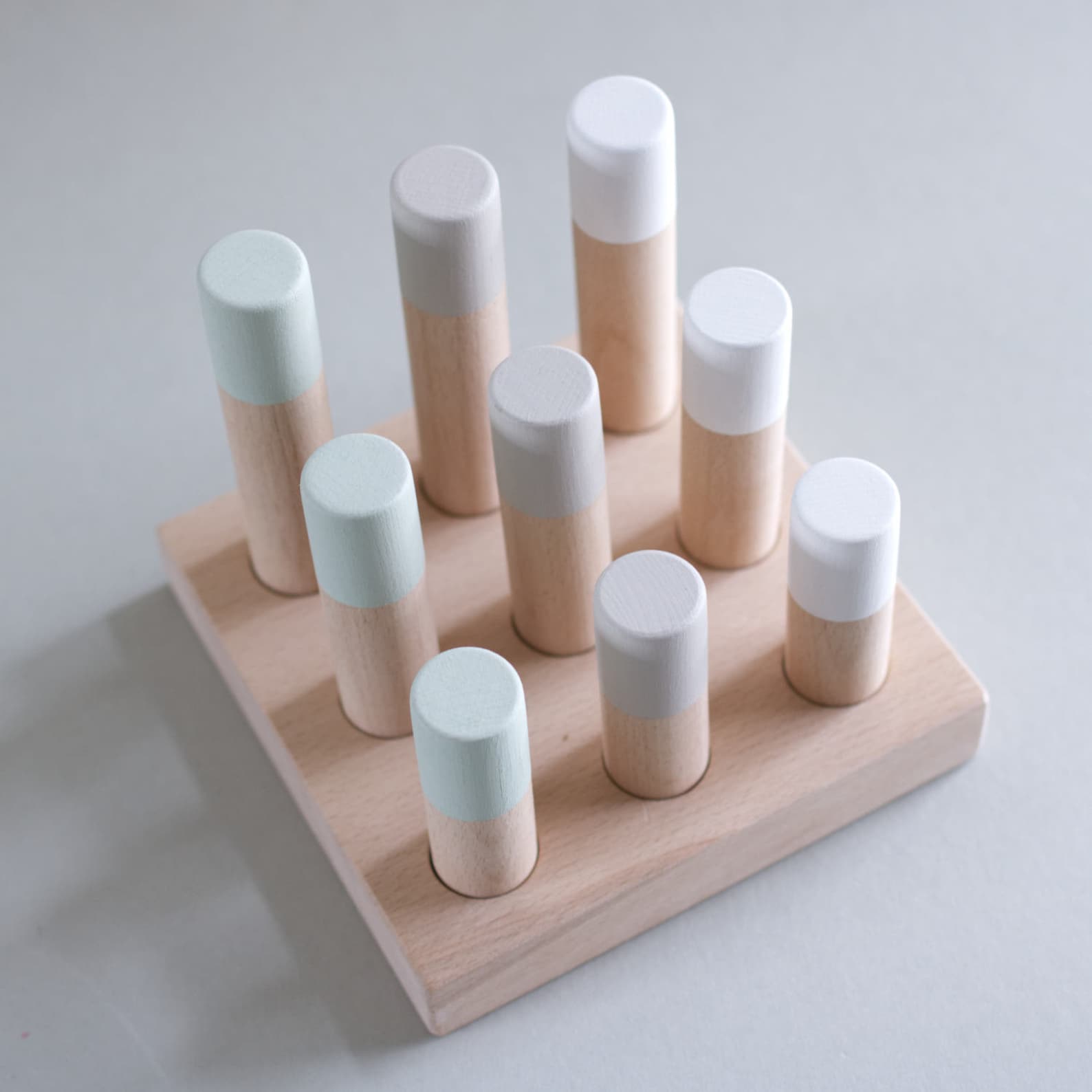 Wooden Peg Sorter custom Colour Choice Wood Toy - Etsy