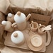 Wooden Tea Set Toy custom Colour Choice Pretend Play Tea - Etsy