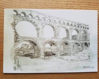 Rome pencil drawing | Etsy