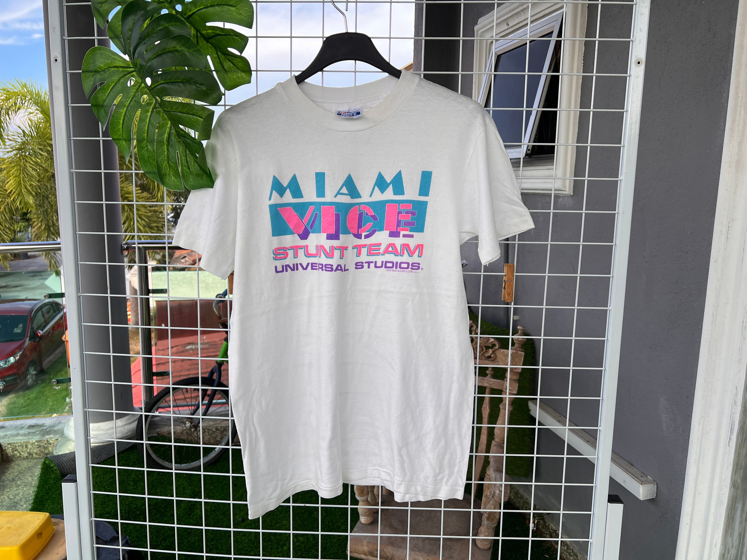 Vintage Rare MIAMI VICE Stunt Team Universal Studio Medium - Etsy