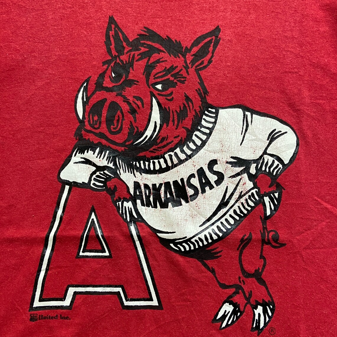 Vintage 90s Arkansas Wild Boar Logo Tee - Etsy