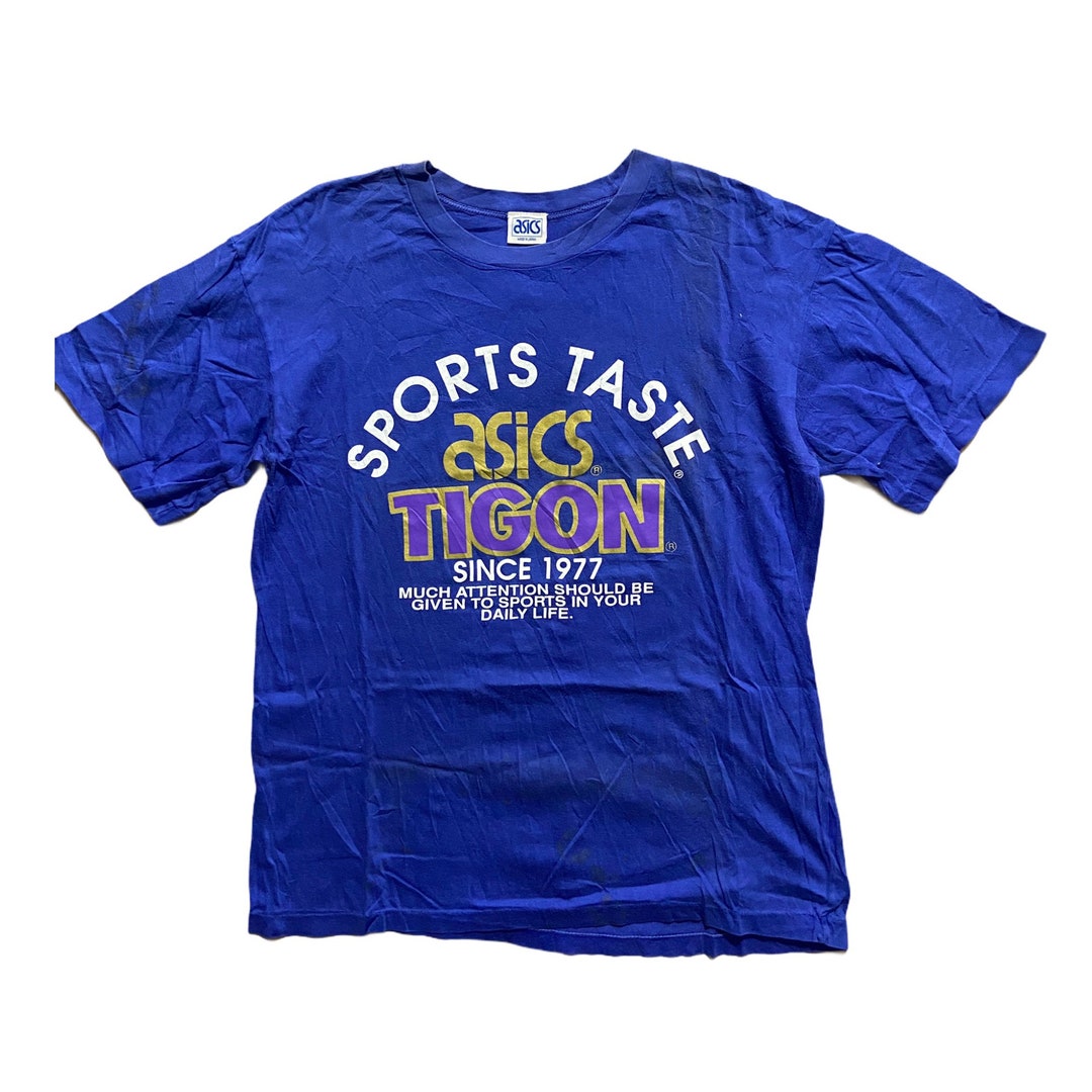 Vintage Asics Tigon Tee Made in Japan - Etsy