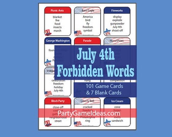 4th of July Taboo - Etsy