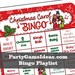 Christmas Carol Bingo 25 Card Pack Christmas Music and - Etsy