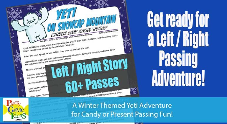 Winter Left Right Story Game - Printable Christmas Left Right Gift ...