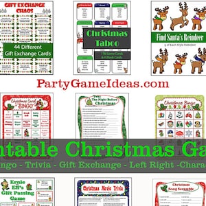 Christmas Match Me Fun Holiday Match Game Adult Christmas Party Game ...