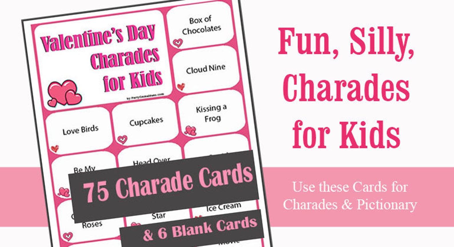 Printable Valentine's Day Charades for Kids - Use for Valentine's ...