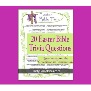 Easter Bible Trivia Game - Printable Easter Religious Quiz Questions ...