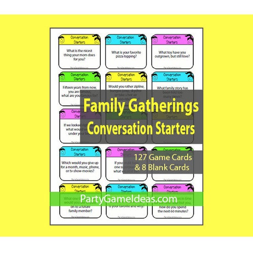 Conversation Starters Ice Breaker Table Talk Conversation - Etsy