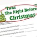 Twas the Night Before Christmas Trivia Game Christmas Eve Game Night ...