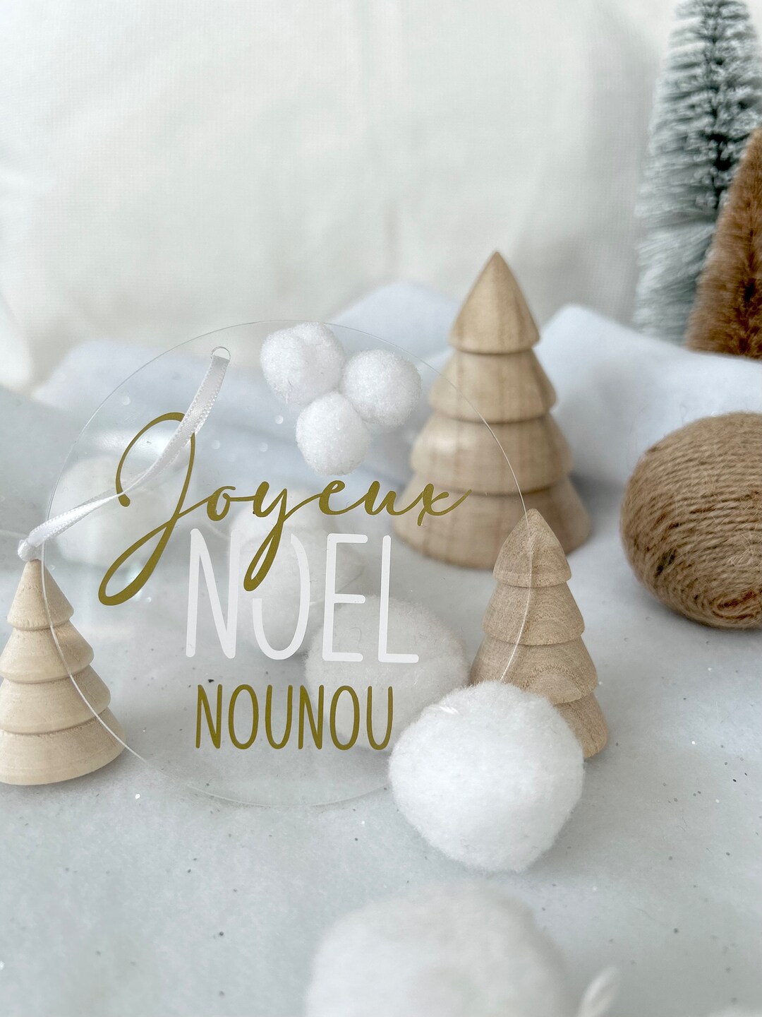 Merry Christmas Plexi Ball Personalized Gift to Hang in the Tree - Etsy