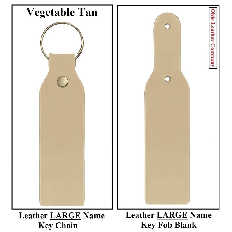LARGE Leather Name Key Fob Kit exclusive Leather Name Key - Etsy