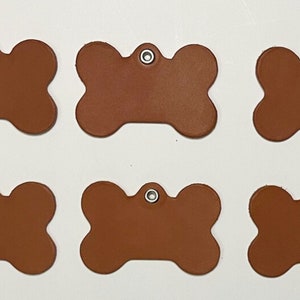 Leather Dog Bone Key Fobs 2 In. X 3 In.-new-must See-leather Large Dog ...
