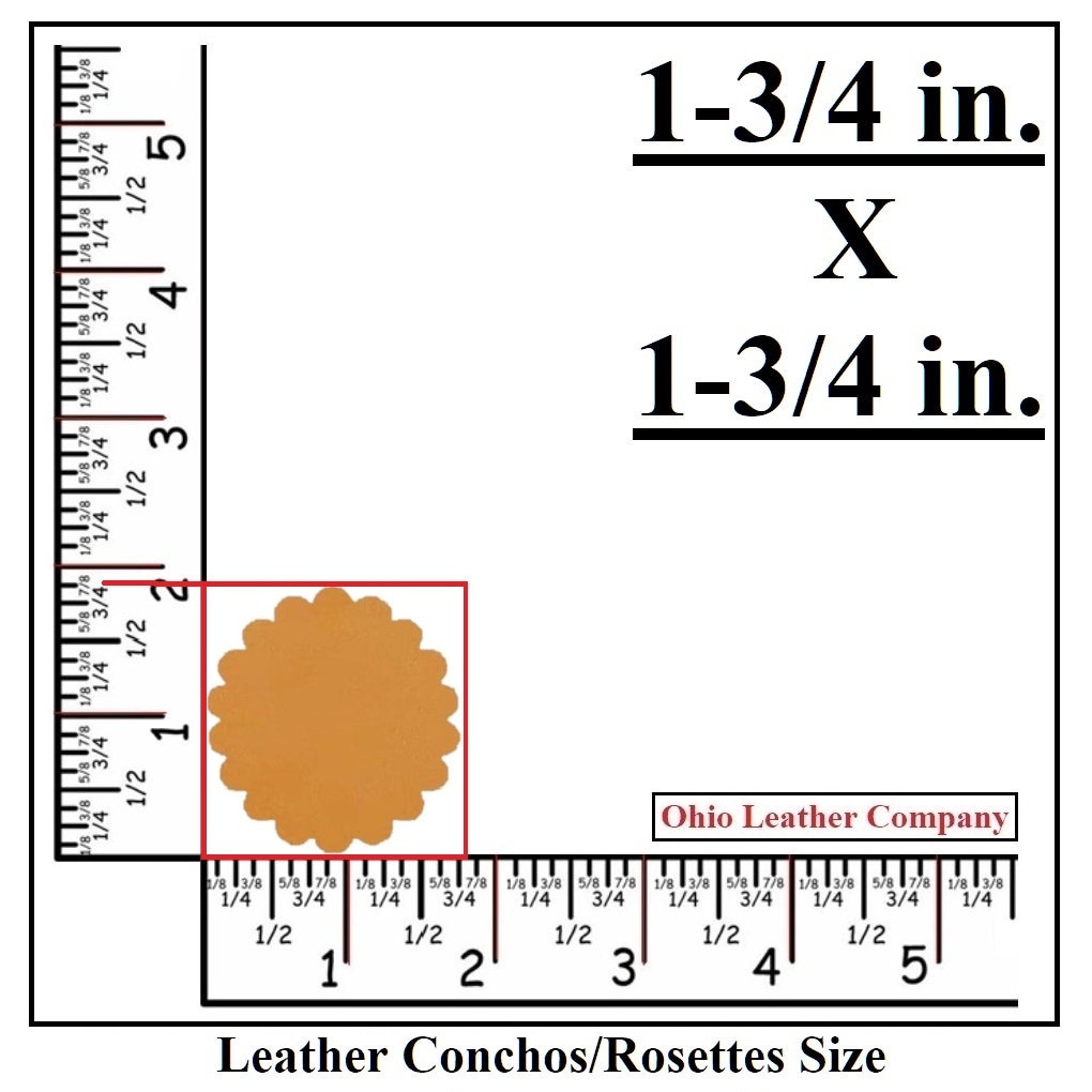 Leather Conchos Leather Rosettes Leather Craft Conchos | Etsy