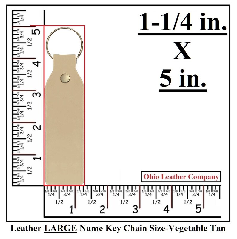 LARGE Leather Name Key Fob Kit exclusive Leather Name Key - Etsy