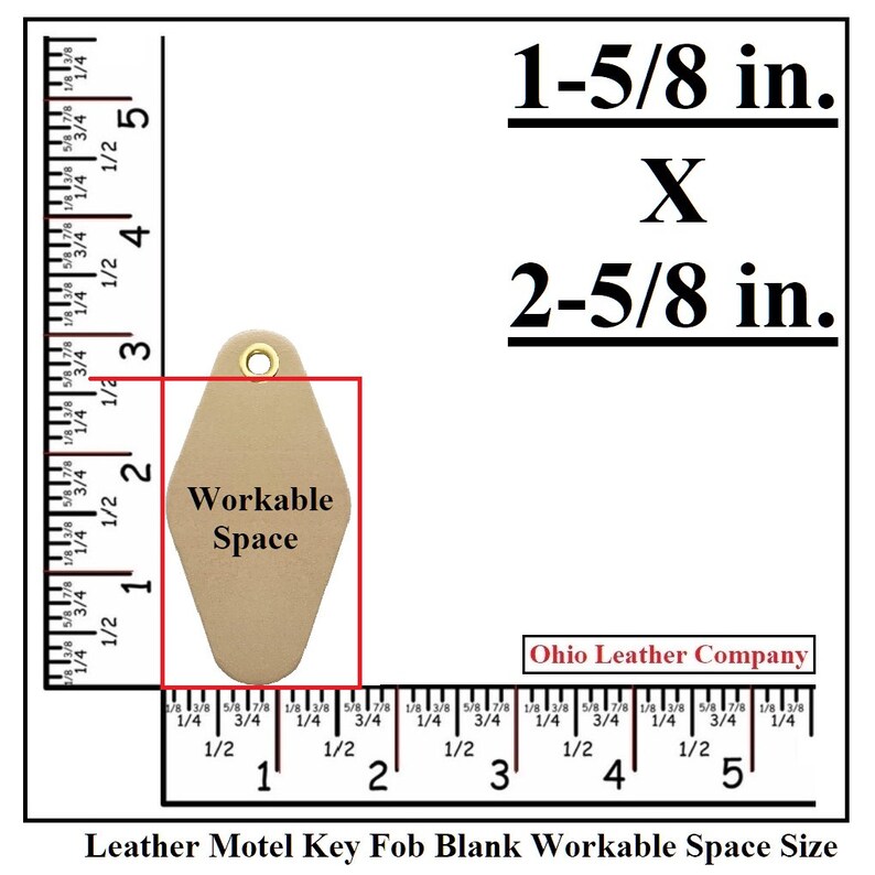 Leather Motel Key Fob Blanks Leather Key Fob Blanks - Etsy