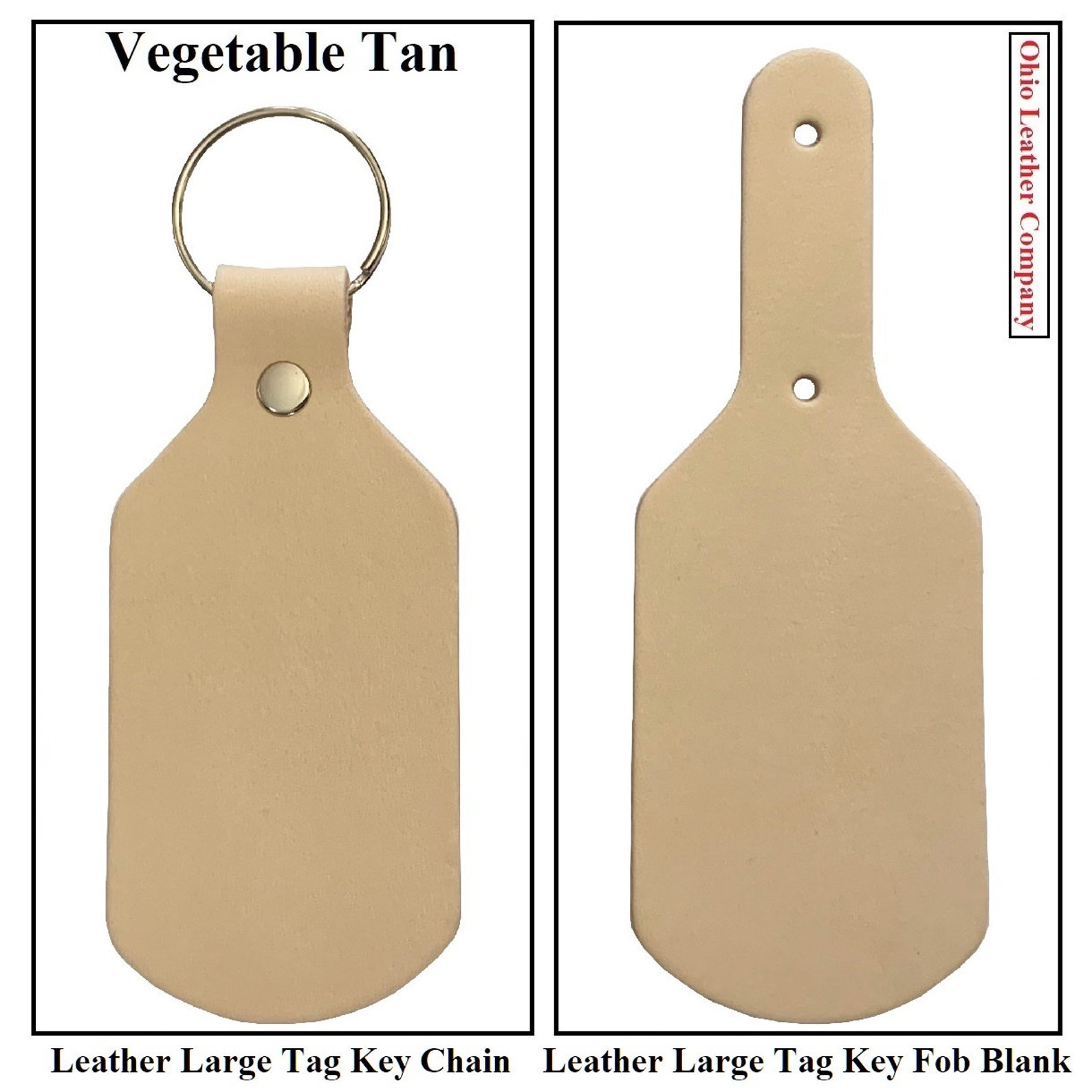 Leather Large Tag Key Fob Kit 25 Pk Leather Key Fob Blank - Etsy New ...