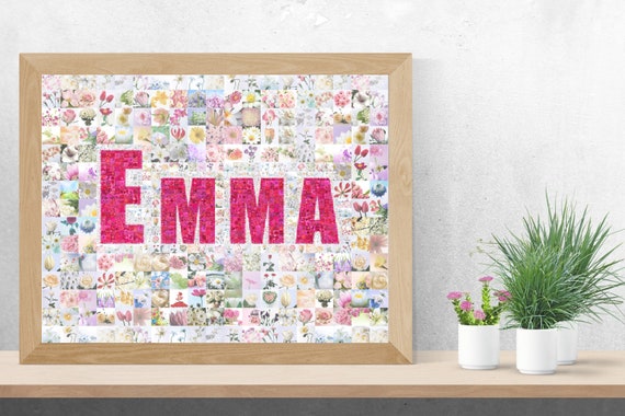 Emma Baby Girl Name Nursery Sign Girl Names Printables | Etsy