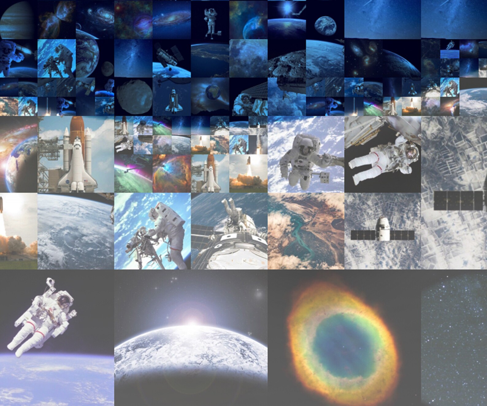 Cartel collage de la NASA logotipo nasa de imágenes del | Etsy