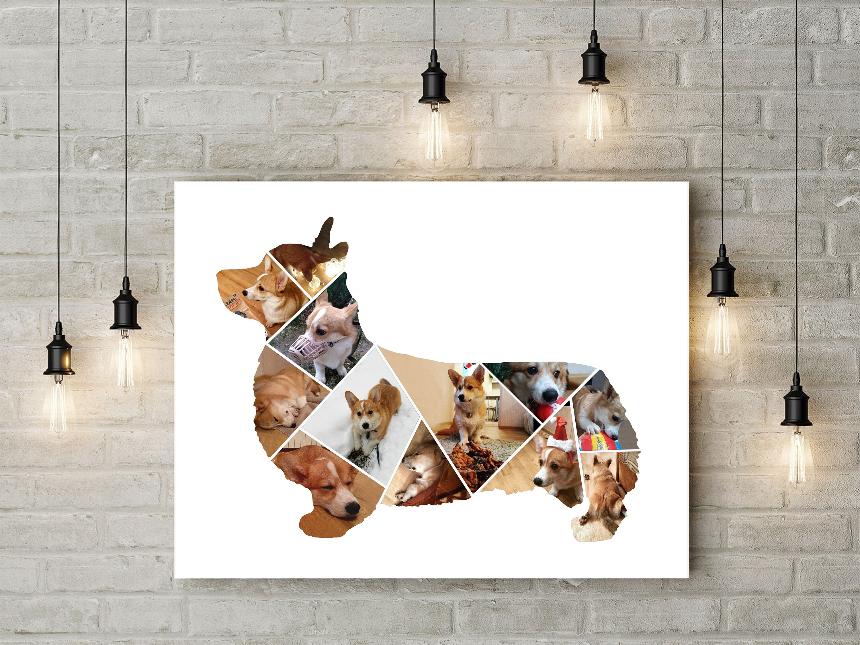 Corgi Photo Collage Corgi Wall Decor Corgi Lover Corgi | Etsy