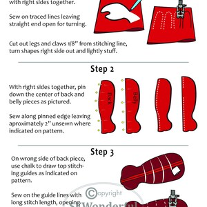 Lobster Plush Stuffed Animal Sewing Pattern PDF - Etsy