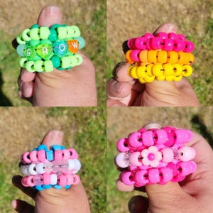 Kandi Stim Mini Thumb Rotator Cuff Pink Green Blue - Etsy