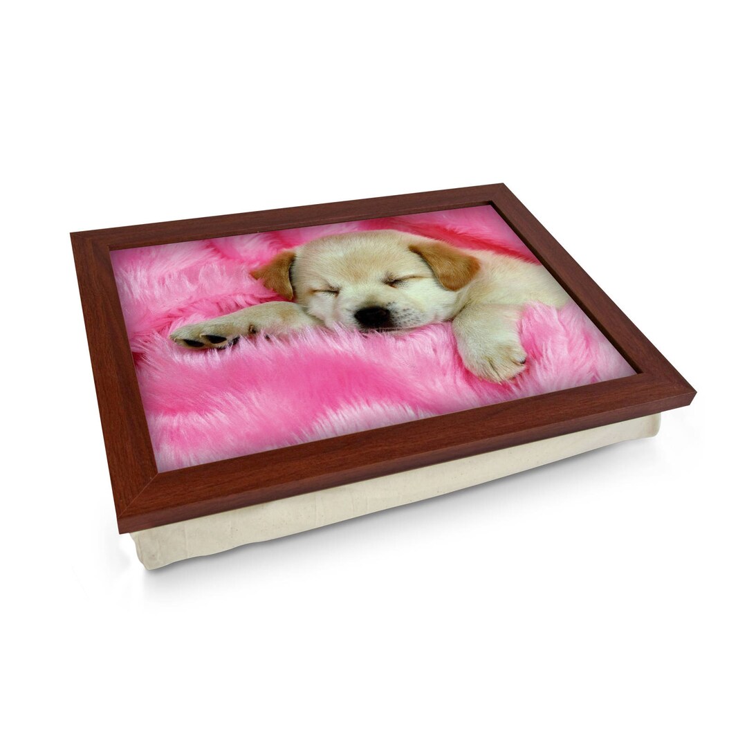 Labrador Puppy Lap Tray L0012 Personalised Gift Unique Gift Cushioned ...