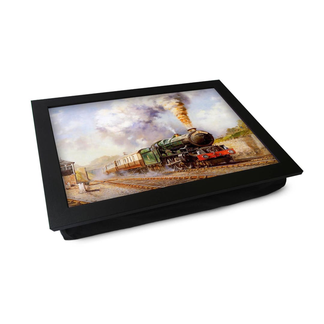 The Royal Dutchy Train Lap Tray L750 | Personalised Gift | Cushioned ...