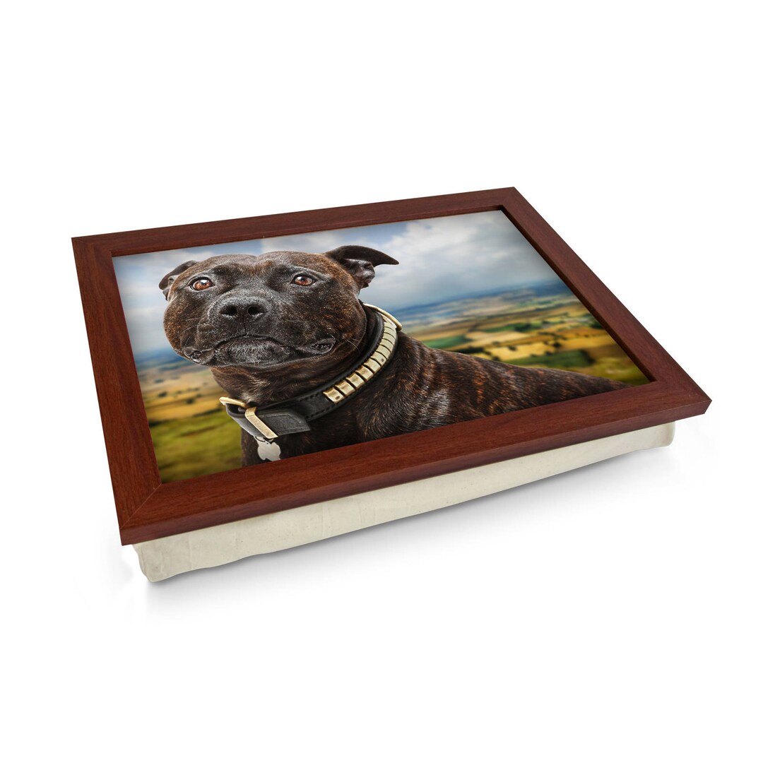Staffordshire Bull Terrier Dog Lap Tray L0112 Personalised Gift Unique ...