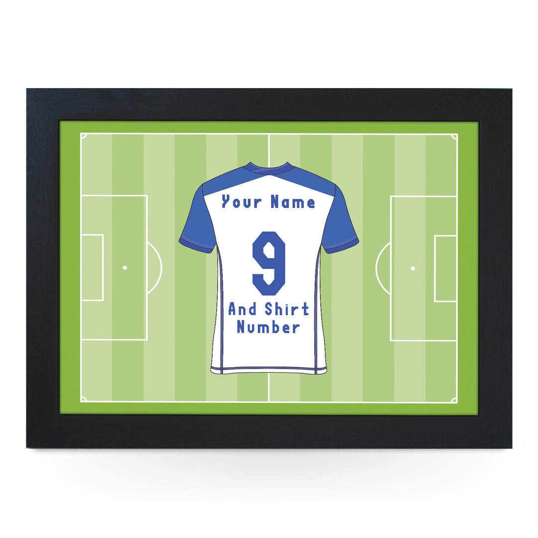 England Football Kit Lap Tray L651 | Add Personalised Name | Cushioned ...