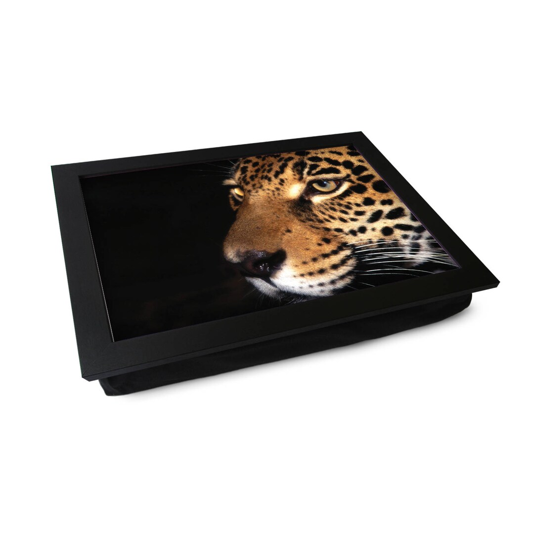 Leopard Lap Tray L0373 Personalised Gift Unique Gift Cushioned Laptray ...