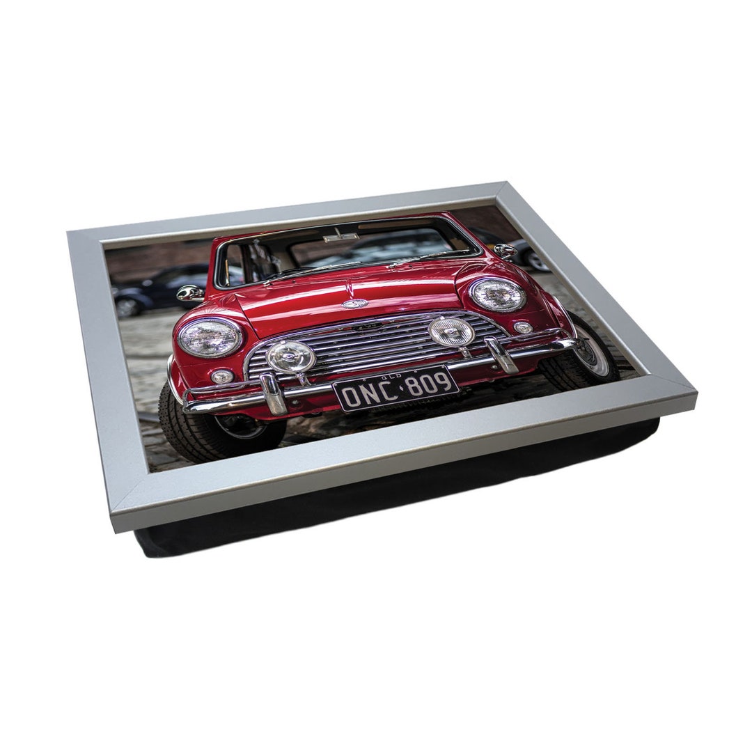 Classic Red Mini Cooper Photo Lap Tray L262 Personalised Gift Cushioned ...