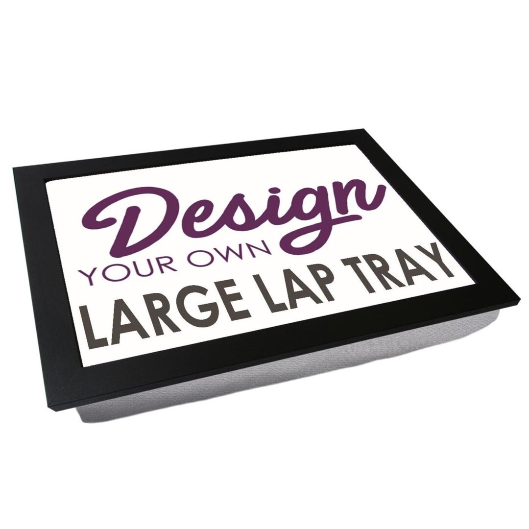 Large Design Your Own Lap Tray With Cushion | Personalised Christmas ...