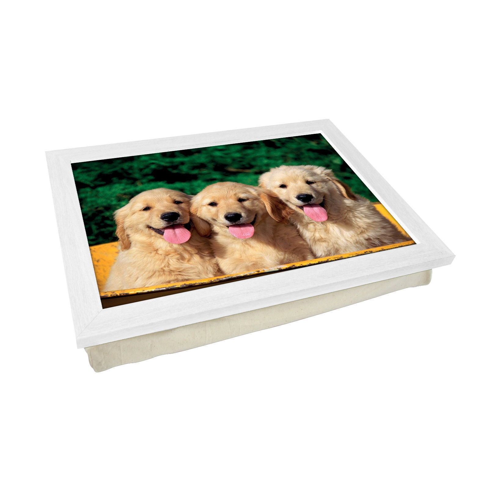 Three Golden Retriever Puppies Lap Tray L0397 Personalised | Etsy