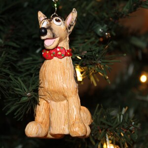 German Shepherd Christmas Tree Ornament-hand Crafted and OOAK - Etsy