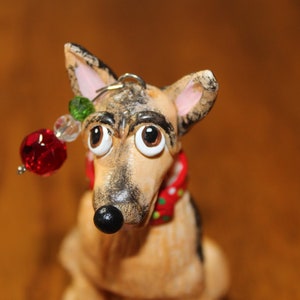 German Shepherd Christmas Tree Ornament-hand Crafted and OOAK - Etsy