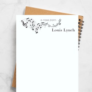TEACHER PERSONALIZED NOTEPAD | Music Theme Notepad | Music Teacher ...