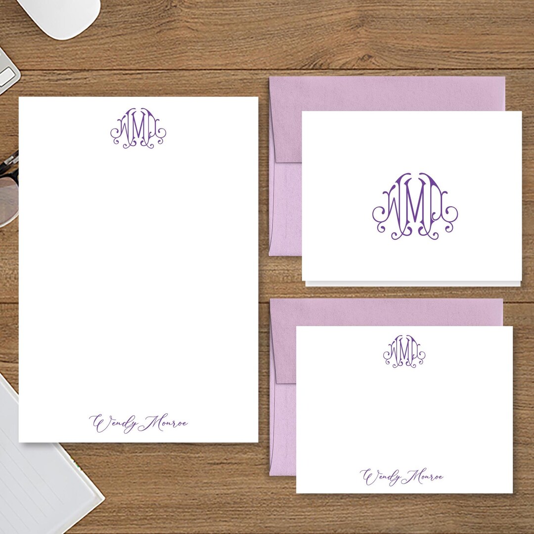STATIONERY GIFT SET | Custom Note Cards | Personalized Note Pad ...