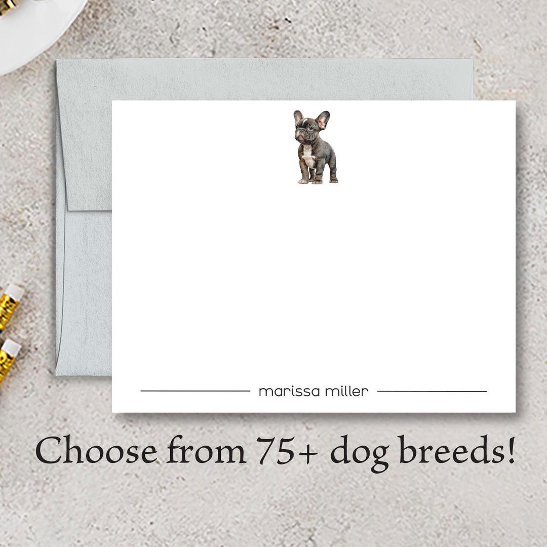 PERSONALIZED Dog Note Card Set | Personalized Dog Stationery Set ...