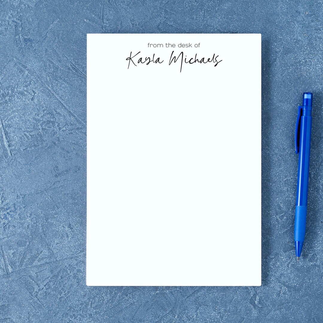 PERSONALIZED NOTEPAD | Custom Writing Pad | Letter Writing Sheets ...