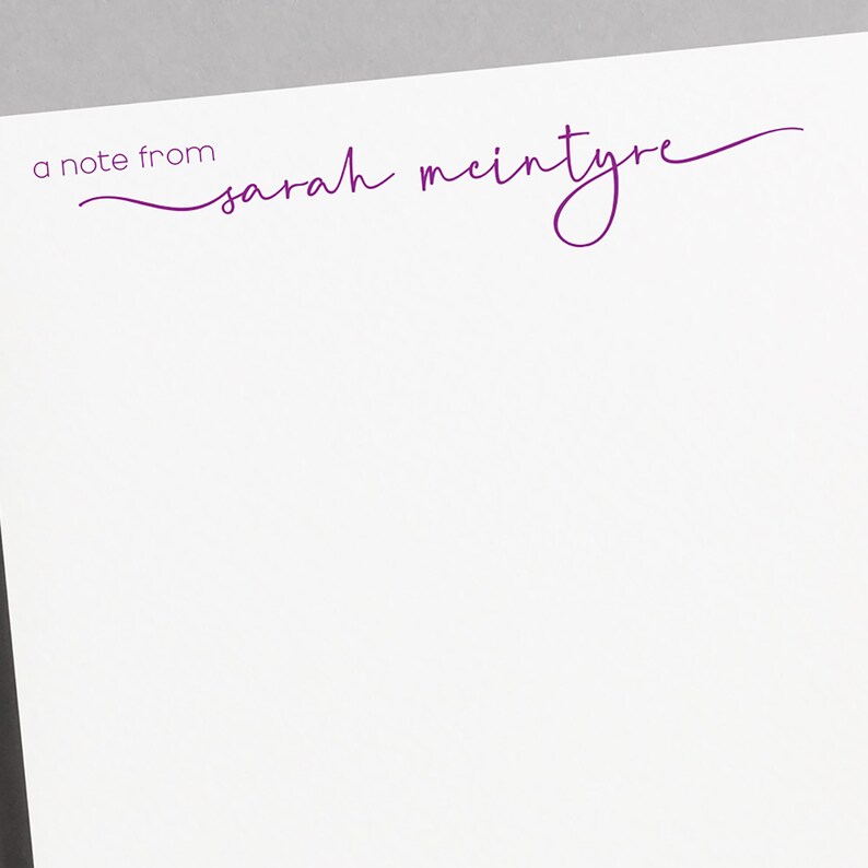 Custom Script Notepad | Personalized Stationery With Name | Style G7471 ...