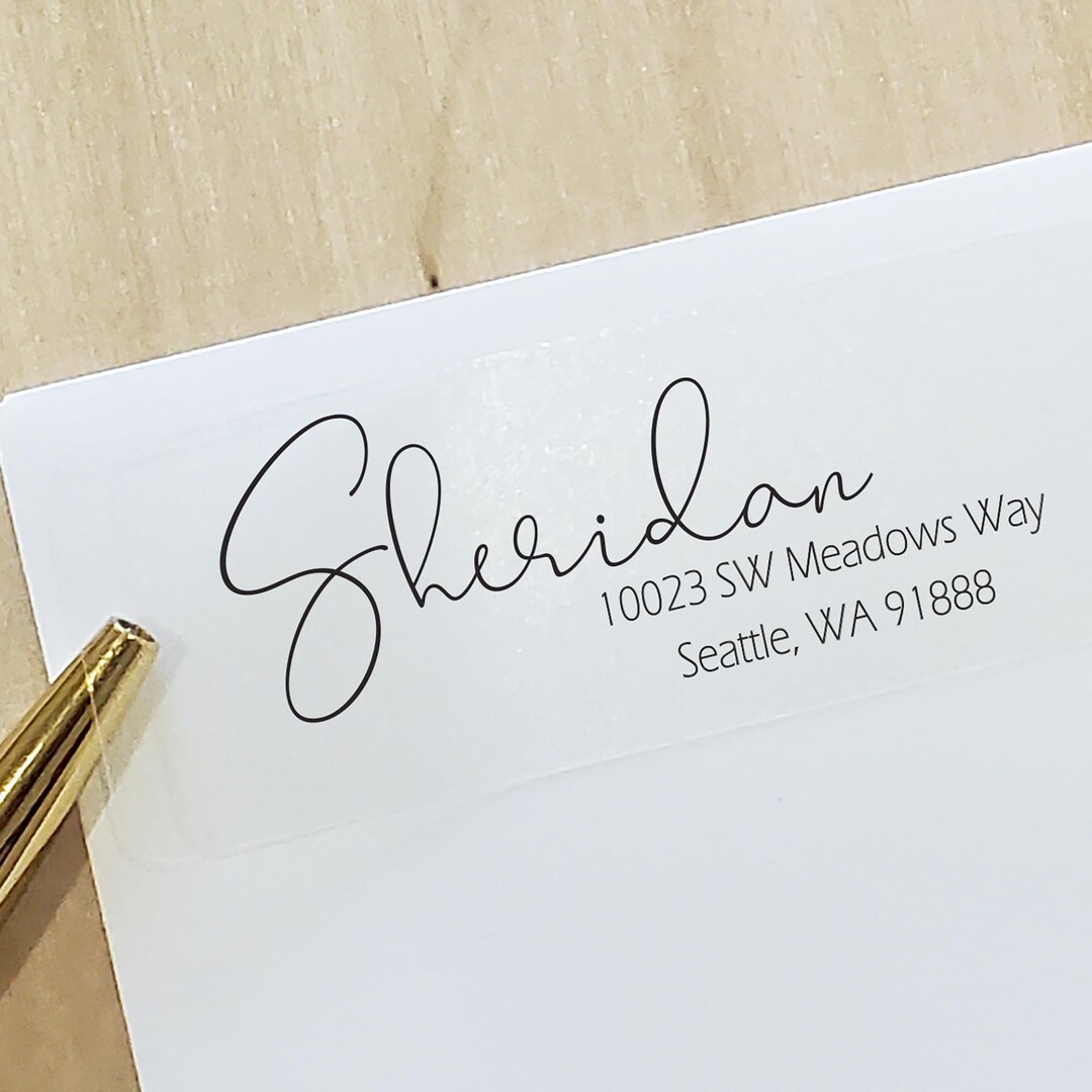 Clear Gloss or White Return Address Labels | Personalized Wedding ...
